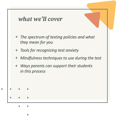 Coping with Test Stress - Webinar Registration